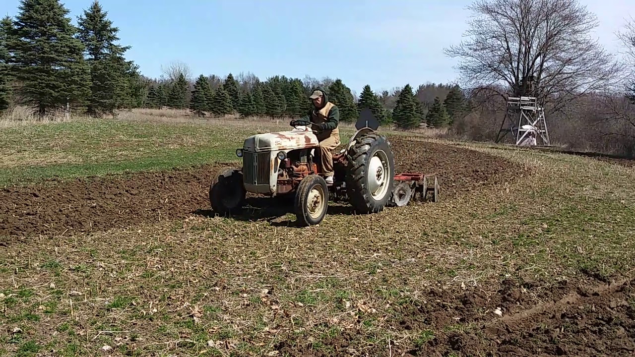 1948 Ford 8N with 6-Foot Disk Harrow - YouTube