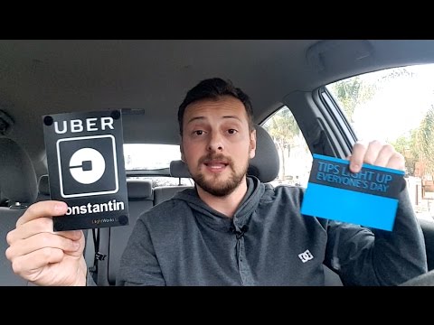 Uber & Lyft Glow Signs - Stand Out From the Crowd! - YouTube