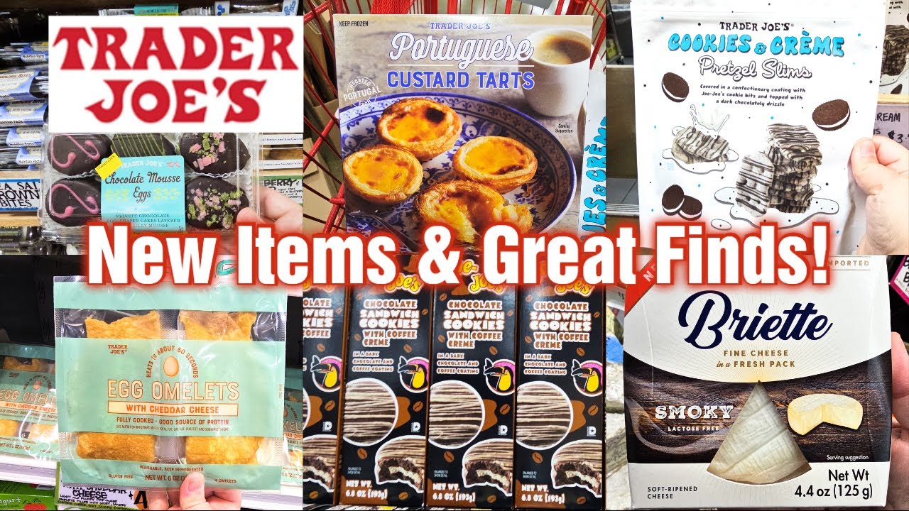TRADER JOE'S - NEW ITEMS & GREAT FINDS! - YouTube