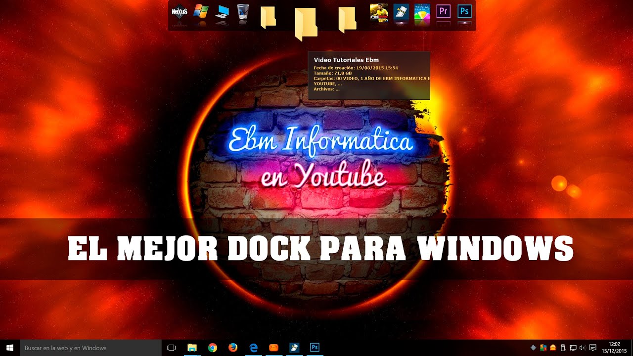 EL MEJOR DOCK PARA WINDOWS - BEST DOCK FOR WINDOWS - YouTube