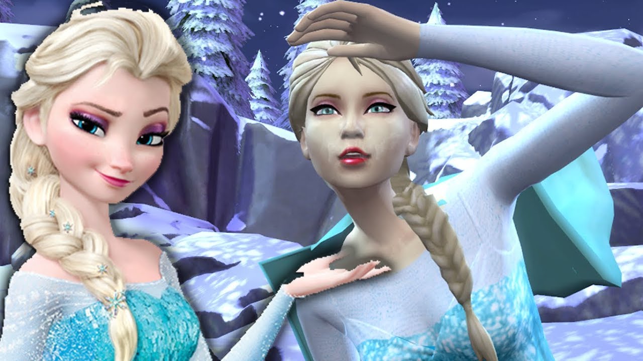 FROZEN ELSA - Disney Princess Makeover #3 | The Sims 4 Seasons - YouTube