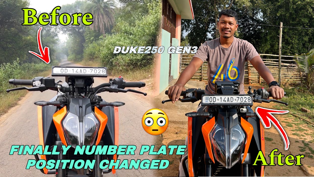 Duke250 Gen3 Ka Front Number Plate Position Change Kar Diya | Dhasu ...