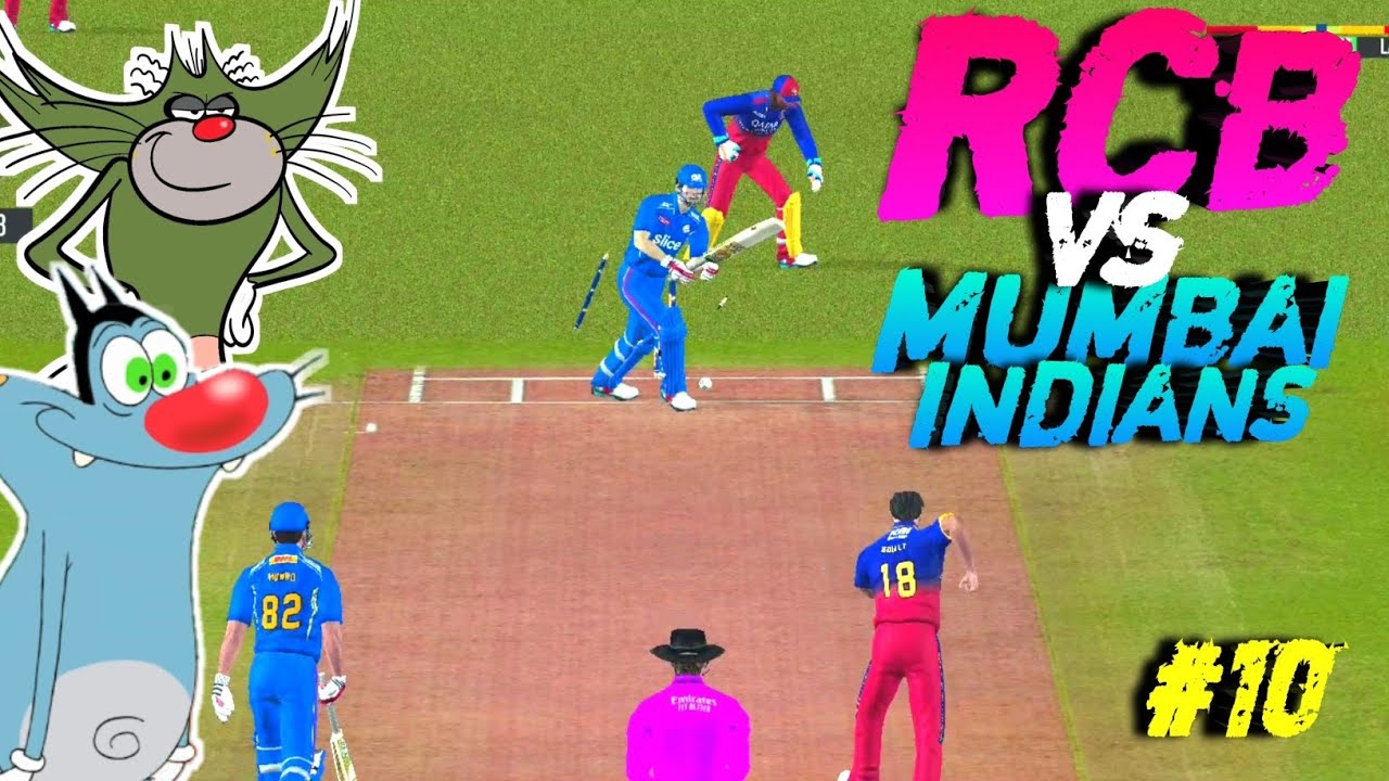 Oggy and Jack Plays RCB ️ Vs MI 💙 In IPL 2025 Match in Real Cricket 25 ...