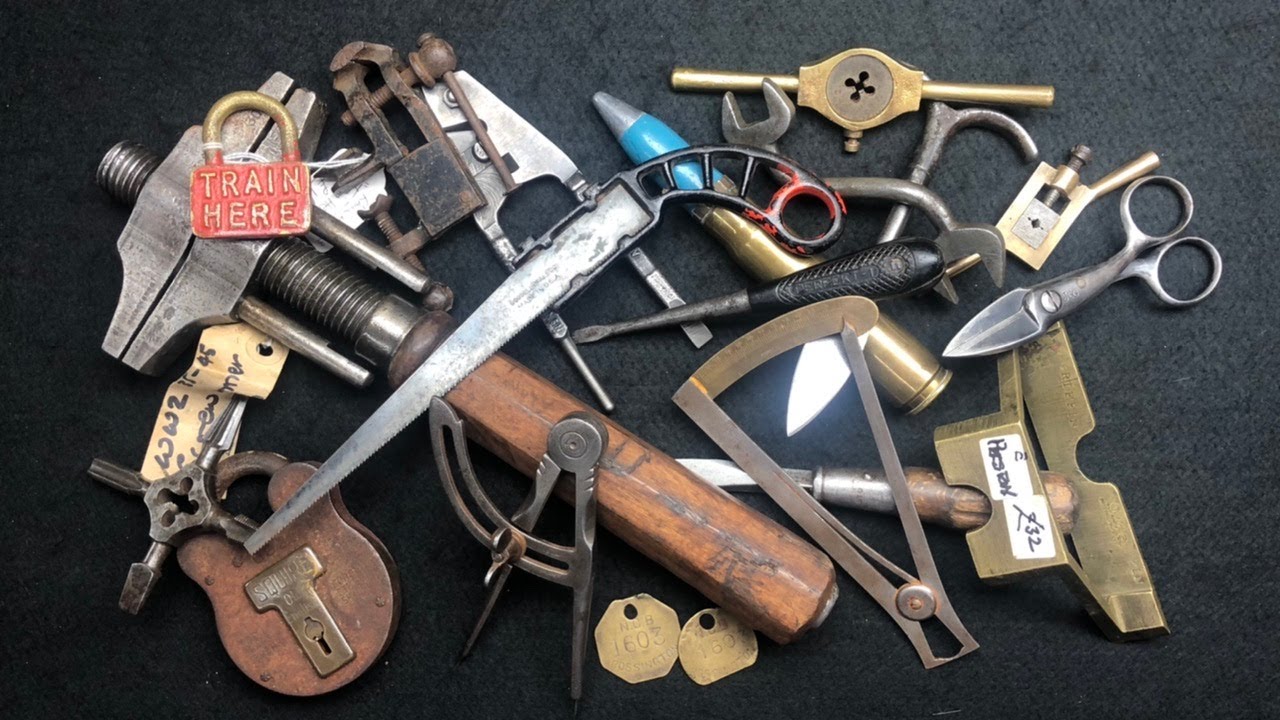 Newark autojumble Vintage junk tool haul with Jacks shed - YouTube