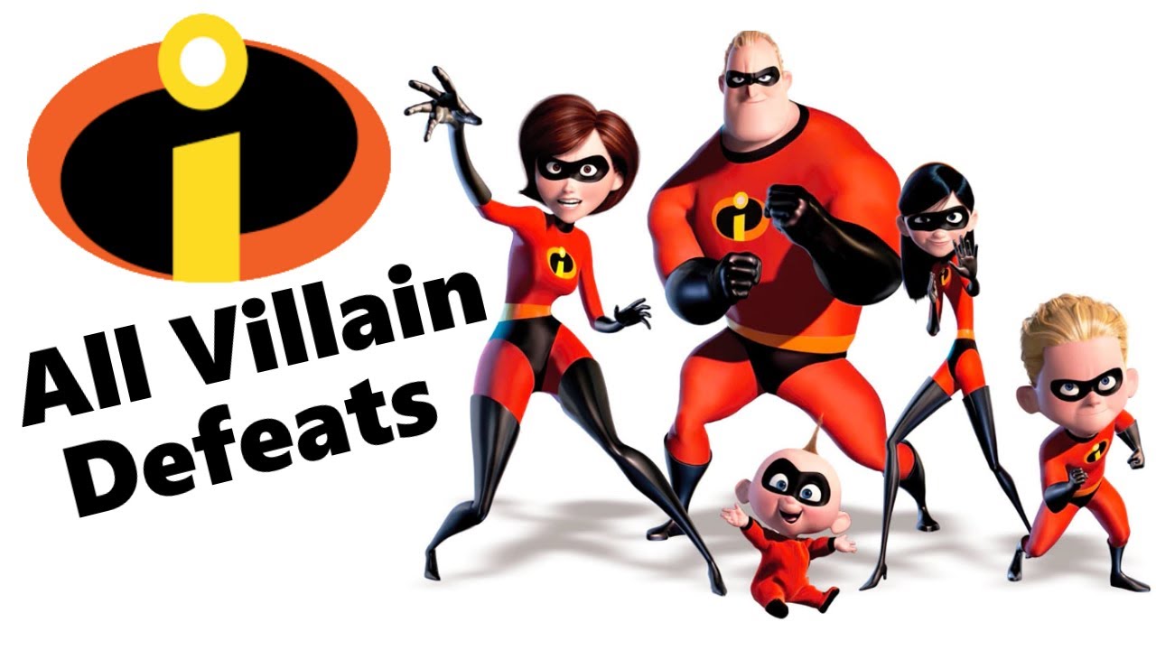 The Incredibles All Villain Defeats - YouTube