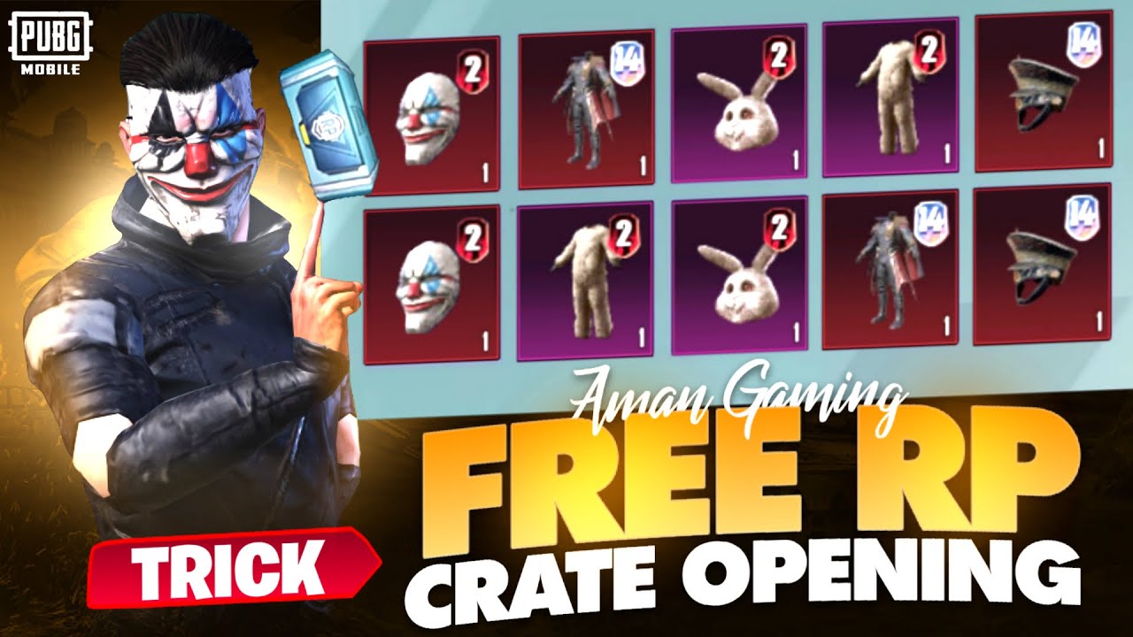 FREE S2 CLOWN MASK TRICK 😱| FREE RP TREASURE CRATE OPENING PUBG/BGMI ...