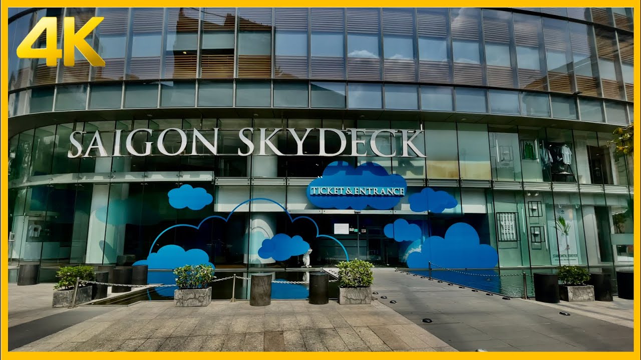 【4K】Afternoon Walk to Bitexco Tower - Saigon Skydeck Tourist Attraction ...