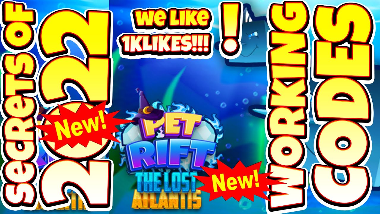 NEW CODES Pet Rift By Rift Studio!, Roblox GAME, ALL SECRET CODES, ALL ...