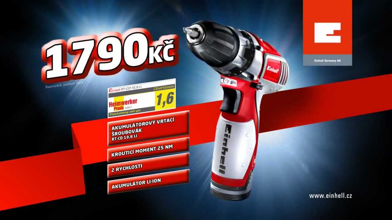 Reklama Einhell RT-CD 10,8 Li - YouTube