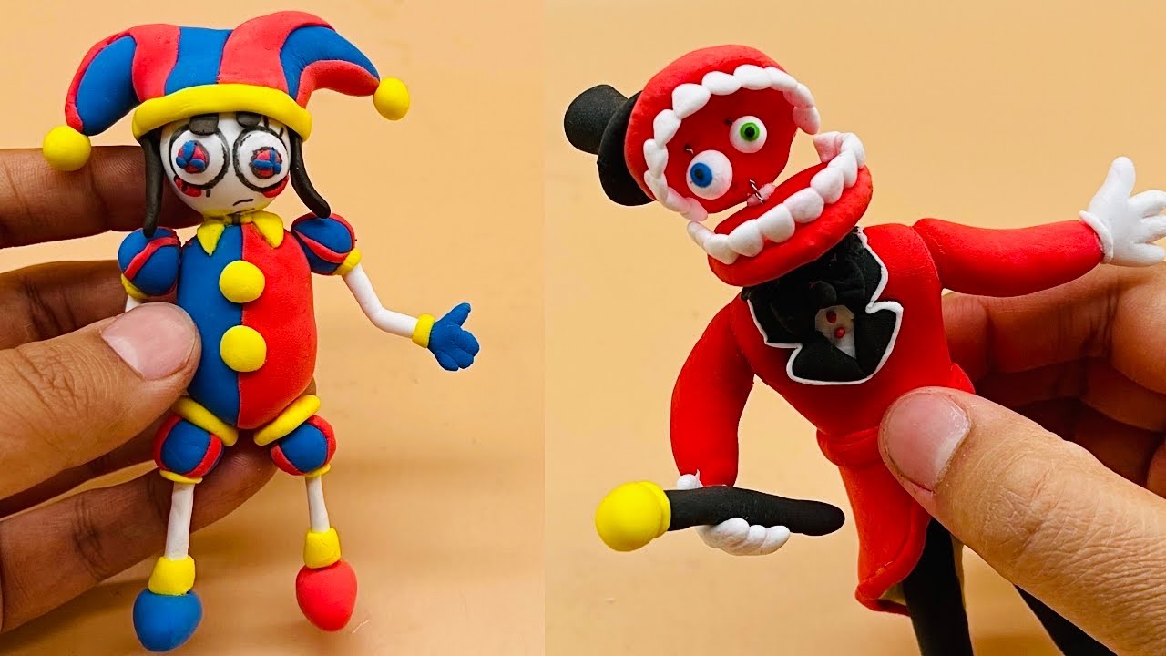 Making DIGITAL CIRCUS: PILOT Sculptures - Pomni - YouTube