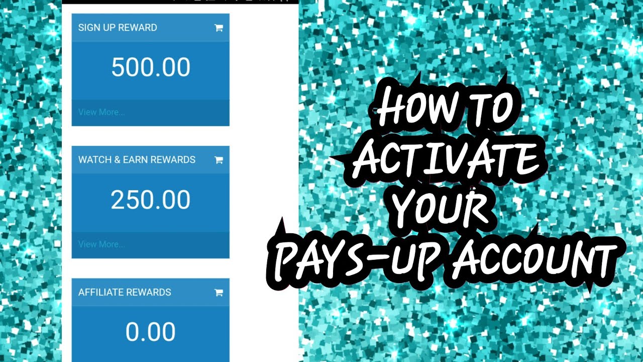 How to Activate pays up account/paysup - YouTube