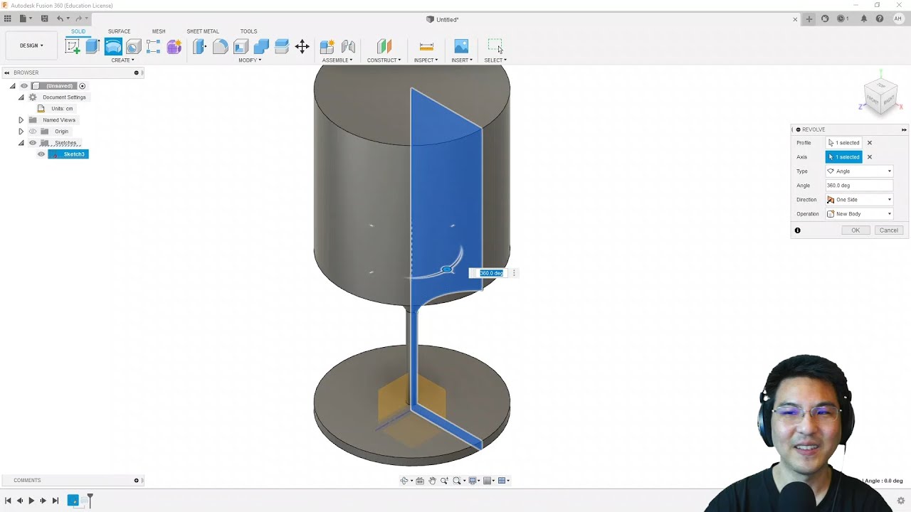 Using Equation Driven Curves To Compute A 3d Volume In Autodesk Fusion 360 Youtube