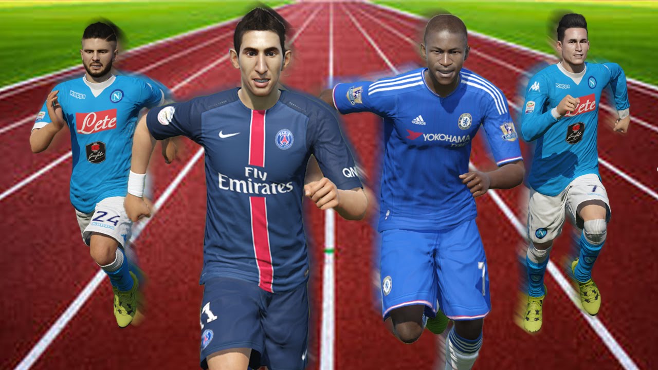 FIFA 16 Speed Test | Fastest Central Midfielders (CDM/CM/CAM) in FIFA ...