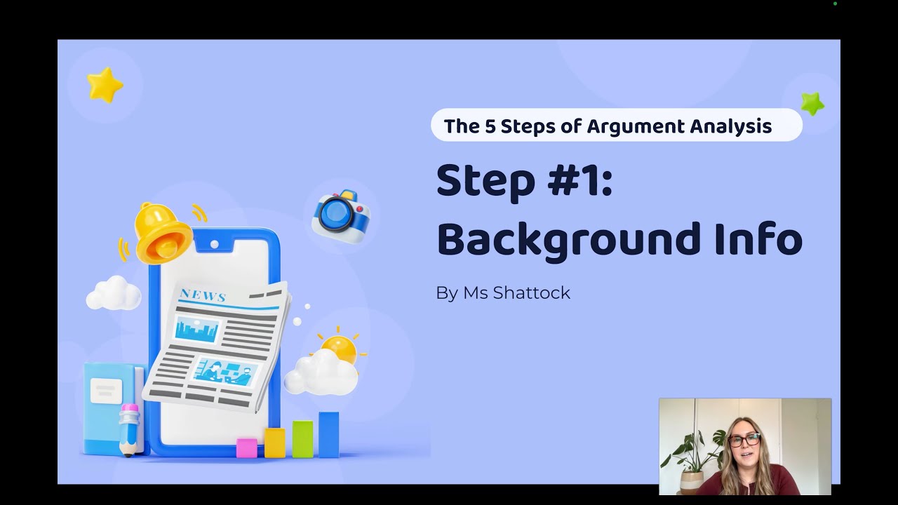 How to Write an Argument Analysis (Step 1) | Reading the Background ...