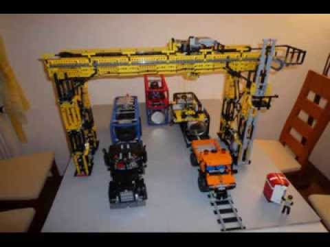Lego technic container crane - YouTube