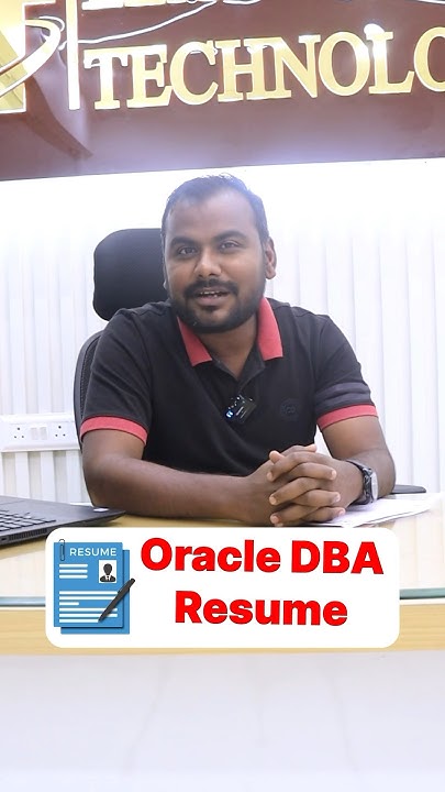 Get Professional Resume For Oracle DBA Job | Sample Resume | Learnomate Technologies - YouTube