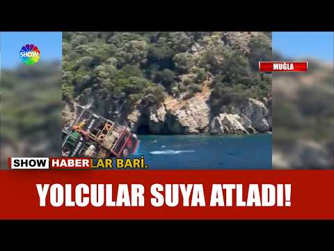 Gezi teknesinin batış anları!