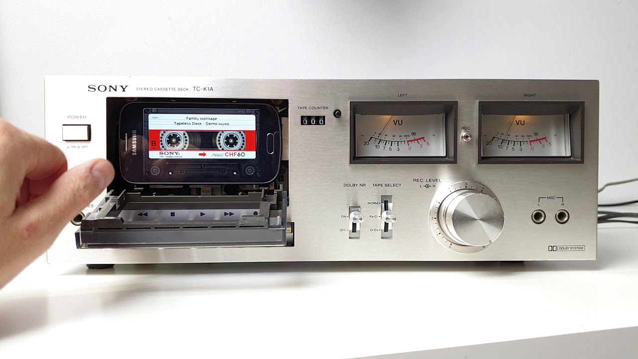 SONY TC-K1A as MP3/FLAC player - Tapeless Deck Project - YouTube