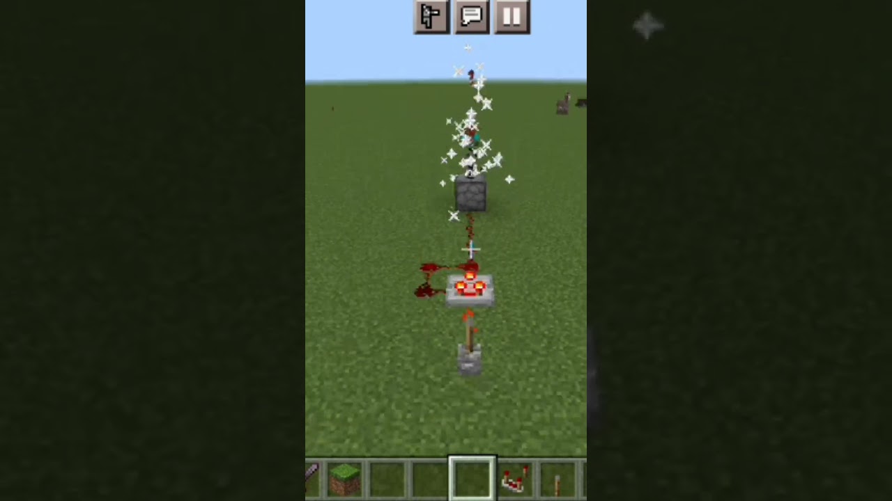 Minecraft easy and simple firework machine #shorts #minecraft # ...
