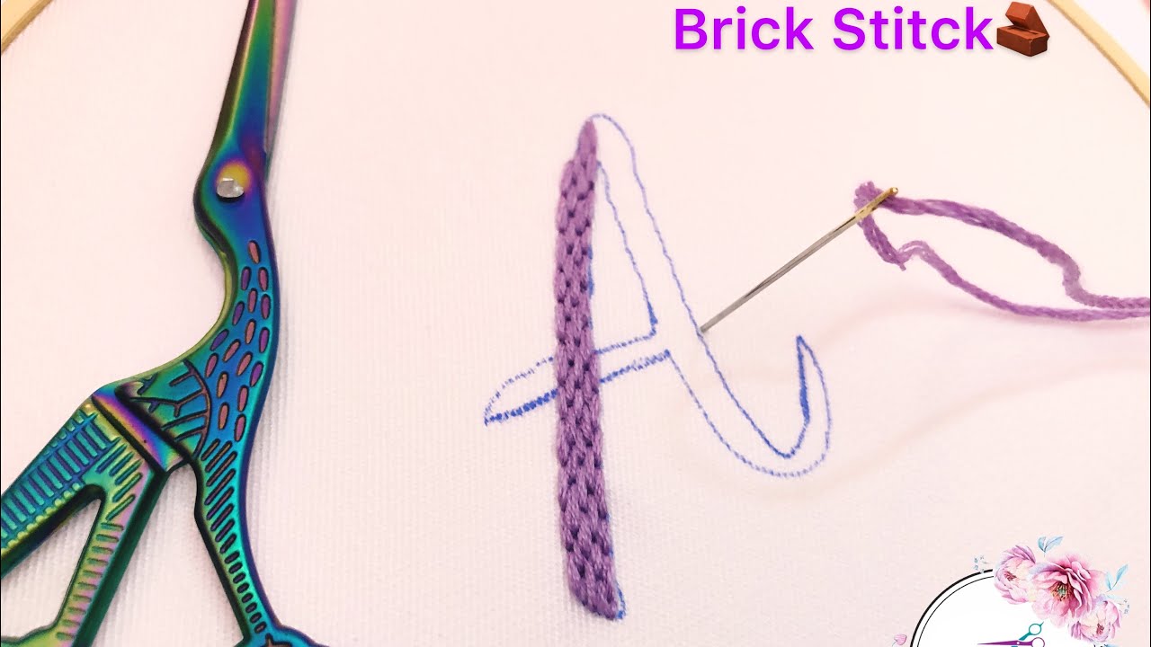 Brick Stitch 🧱 Embroidery For Beginners - YouTube