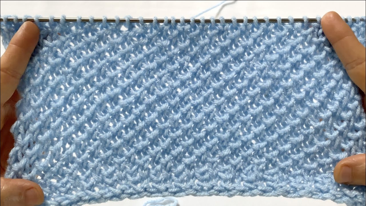 Super Easy Stitch Pattern for Your Knitting Projects - YouTube
