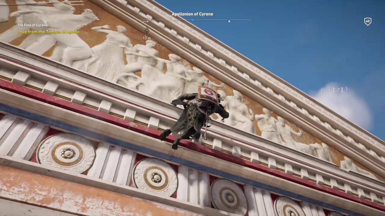 Bayek teaches kids a lesson on climbing - YouTube