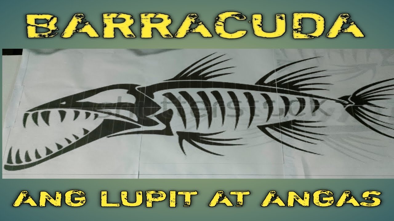 BARRACUDA STENCIL DESIGN ANG LUPIT AT ANG ANGAS - YouTube