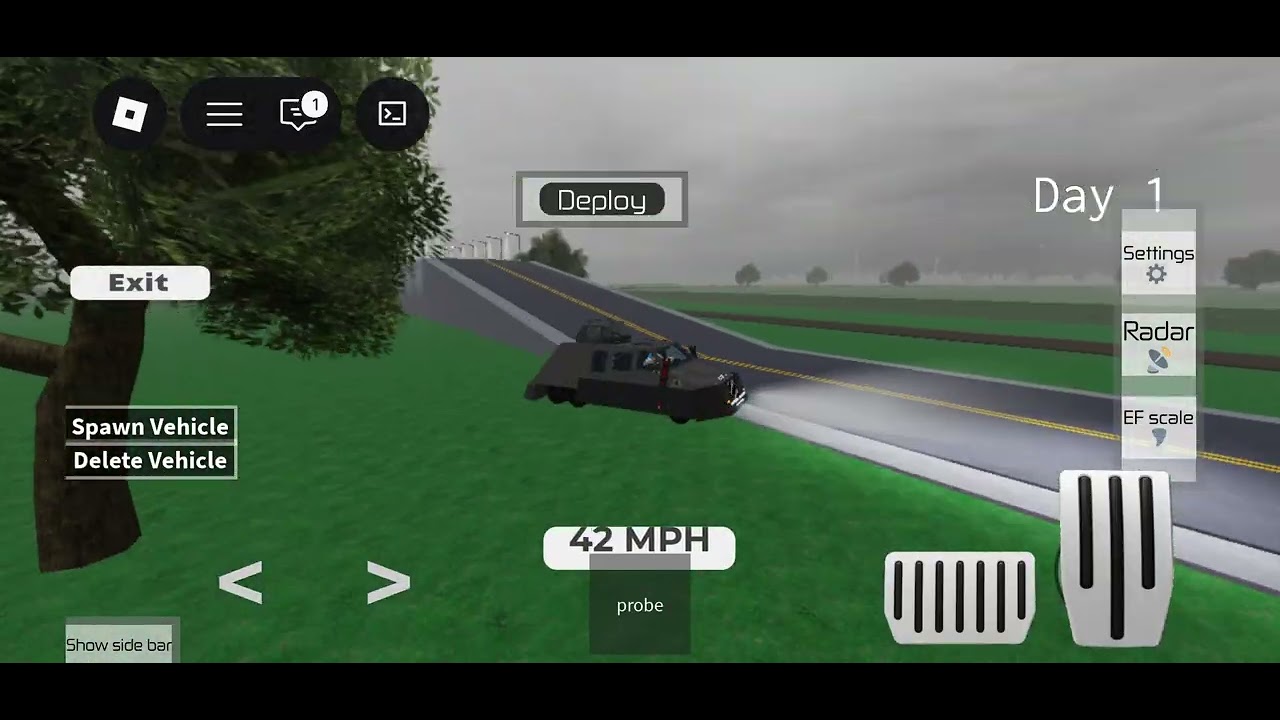 This is the world's goofy storm chasing game - YouTube