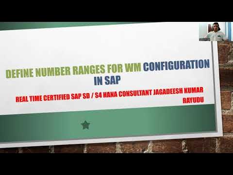 Define number ranges for wm configuration in sap at various levels ...