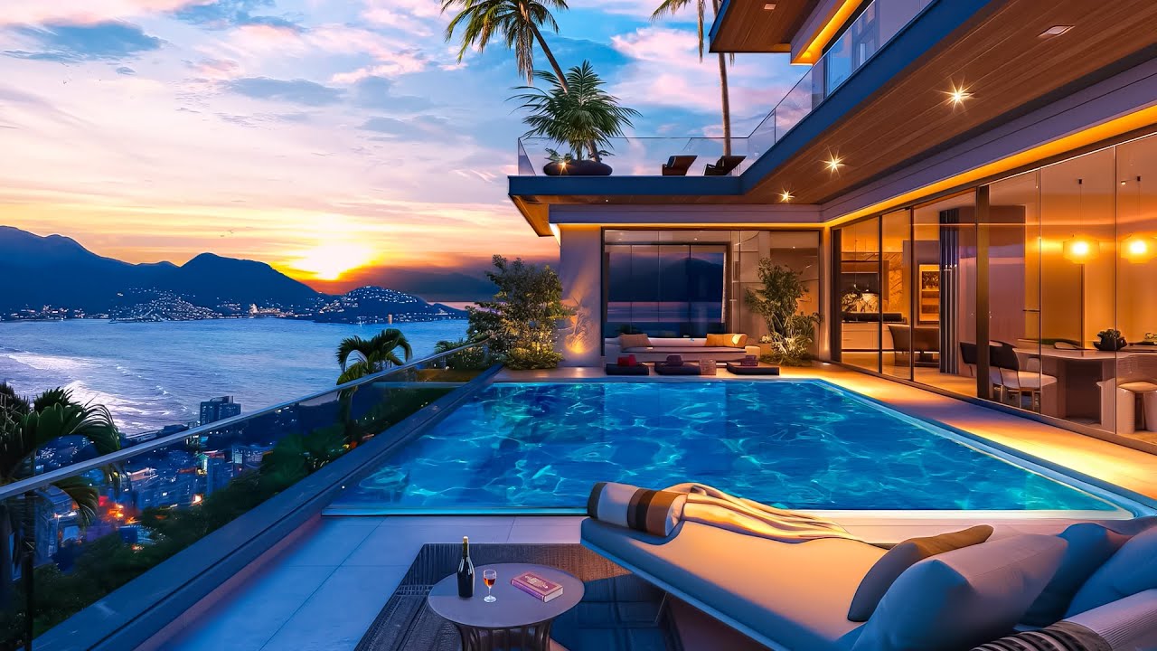 Smooth Jazz Music by the Sea - Elegant Soft Jazz with Ocean Sounds for ...