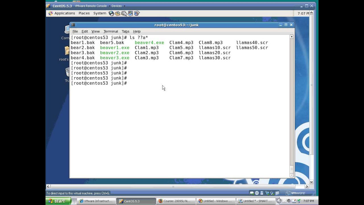 Linux Globbing Youtube