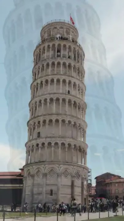 The truth about the Leaning Tower of Pisa... Why doesn't it fall? 😲🏗️ ...