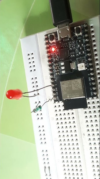 External Led Blink Using Espressif Systems Esp32 C3 Devkitm 1 On Esp Idf Youtube 