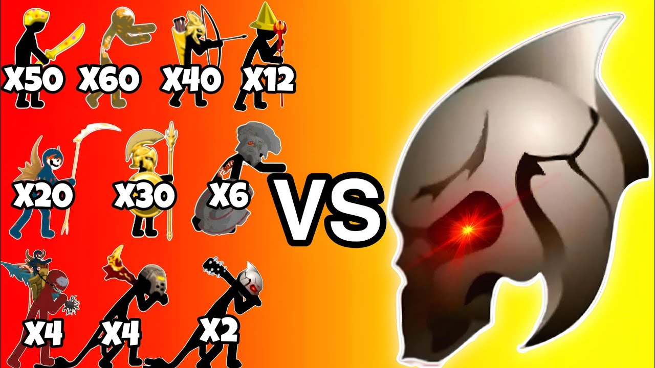All stick figures vs mega final boss - stick war legacy - YouTube
