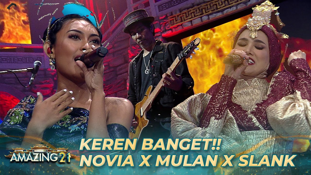SLANK X MULAN JAMEELA X NOVIA BACHMID - Kupu Biru | AMAZING 21 GTV 2023 ...