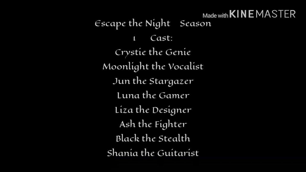 The end credits for Escape the night Season 1 - YouTube