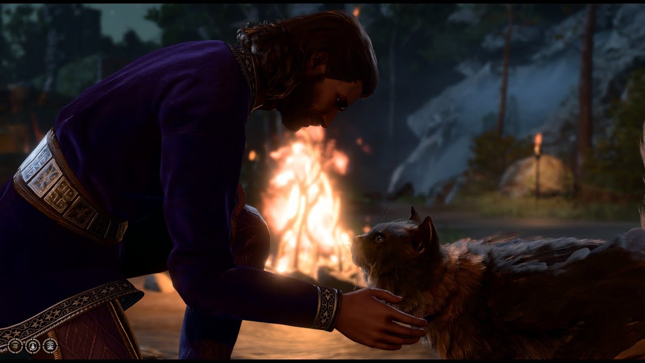 Baldur's Gate 3 A midnight snack for Gale - Tara visits Gale at night ...