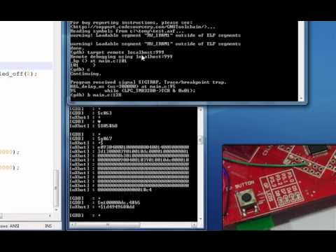 ARM Cortex-m3 - Remote debugging using GDB - YouTube