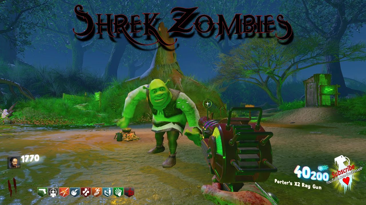 Shrek Zombies in Black Ops 3 (Custom Shrek Zombie Map) - YouTube
