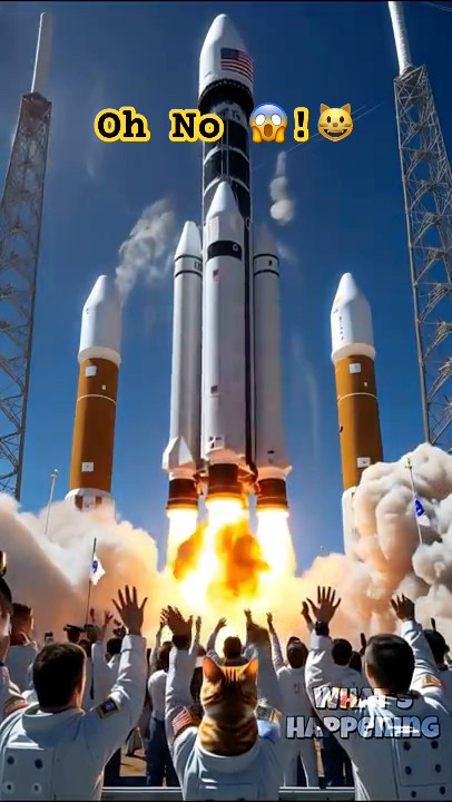 The Cat, the Robot, and Total Space Chaos 😹🤖🚀 #cat #cats #space #rocket ...