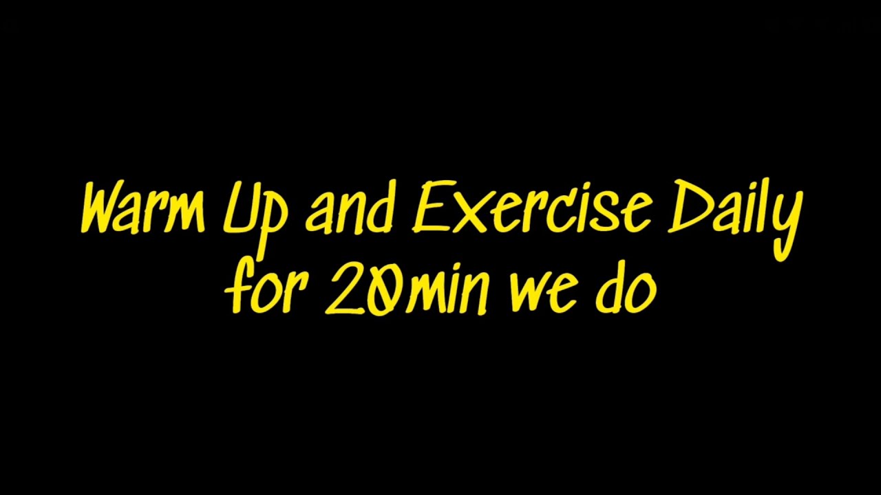 Warm Up and Exercise for 20 min which we do Daily - YouTube