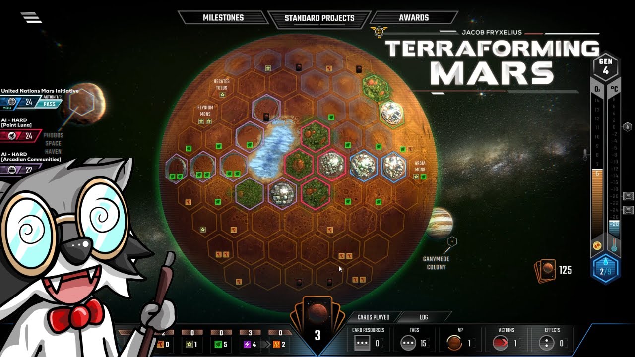 Pinstar Plays Terraforming Mars: Counter Card (UMNI) - YouTube
