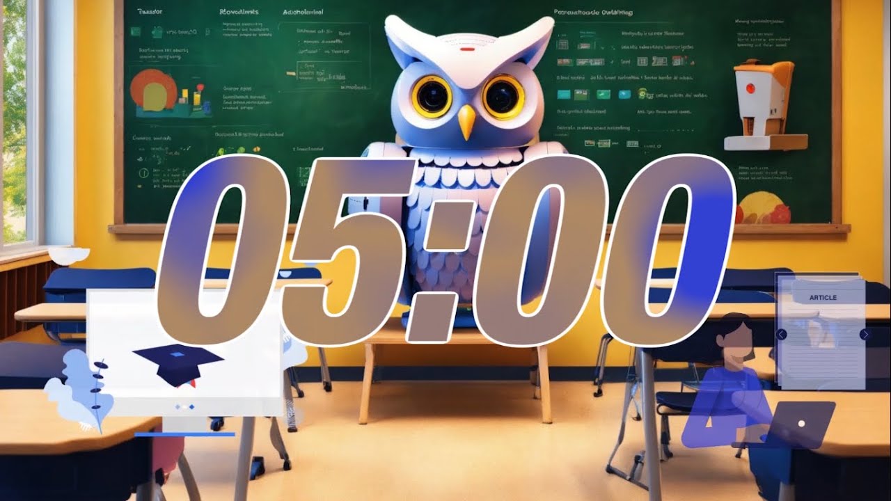 5-Minute Timer Countdown | Perfect for Class Activities and Study ...