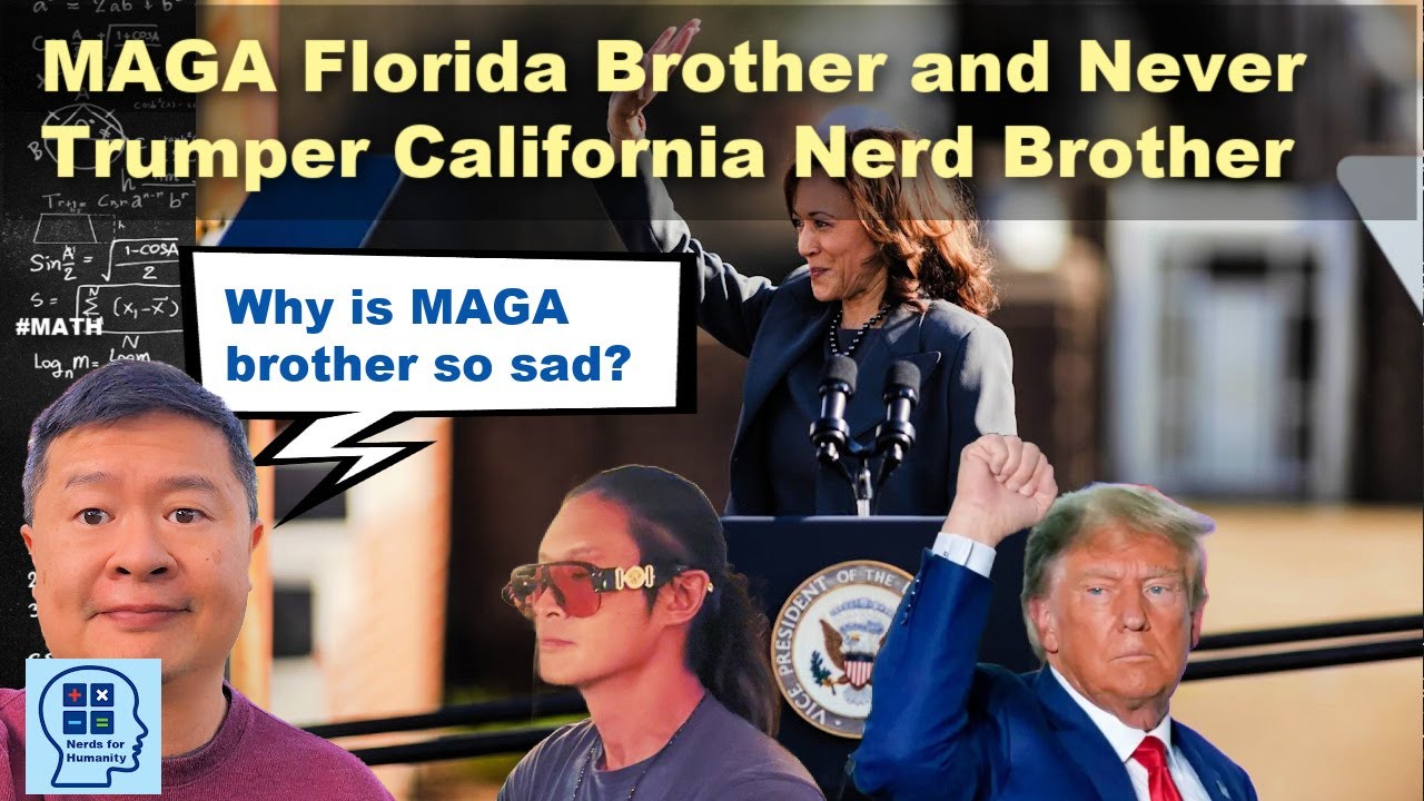 Florida MAGA brother and California Harris brother discuss Trump ...