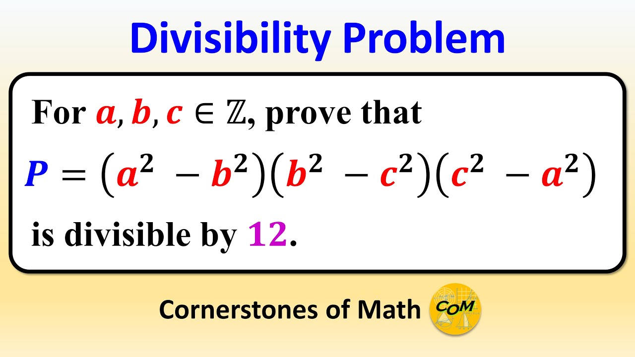 An Easy “Divisible by 12” Proof - YouTube
