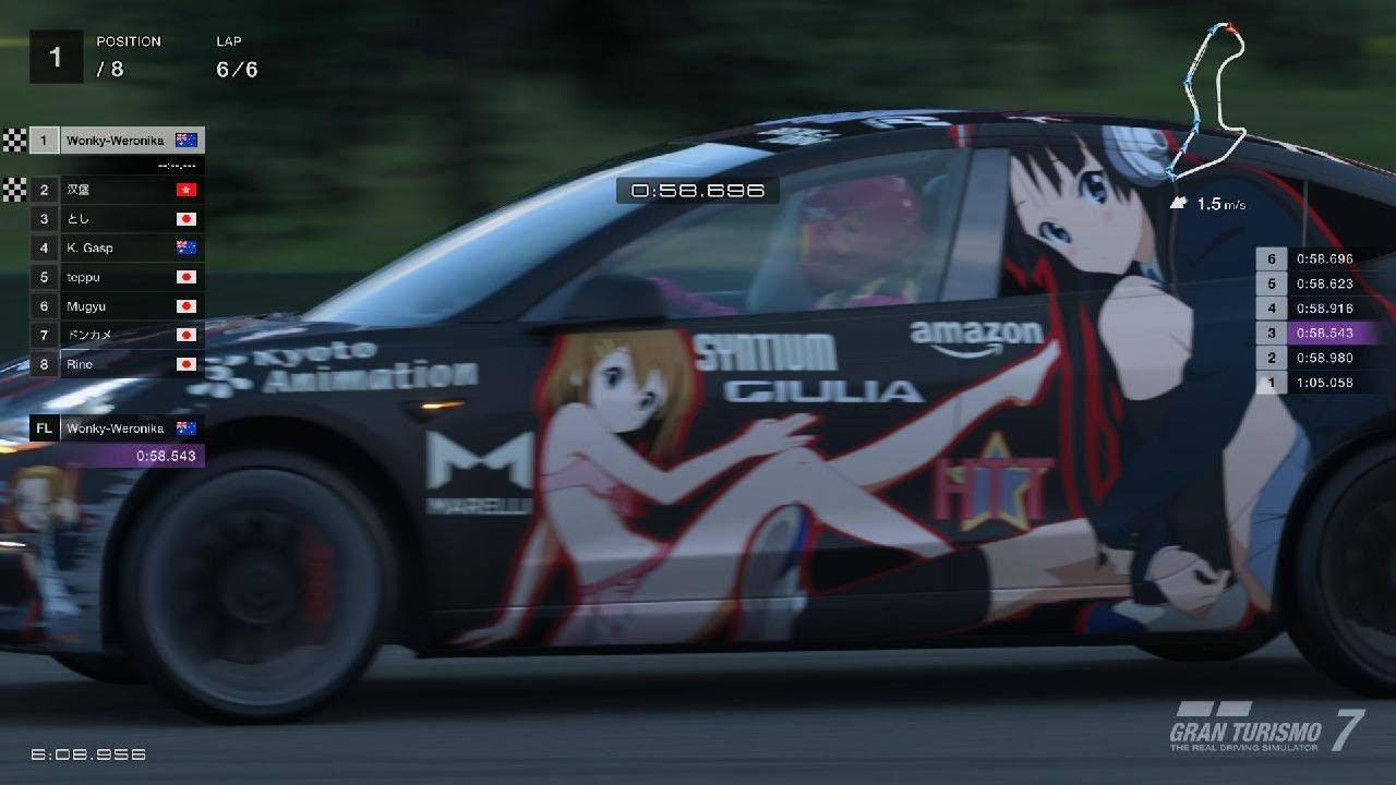 Yes, the Elon Musk nightmare Tesla car - GT7 Race A. and take any ...