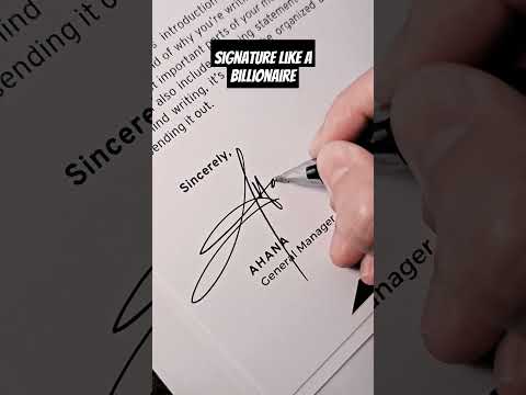 Signature Like A Billionaire | Name: Ahana #signature #design #Ahana
