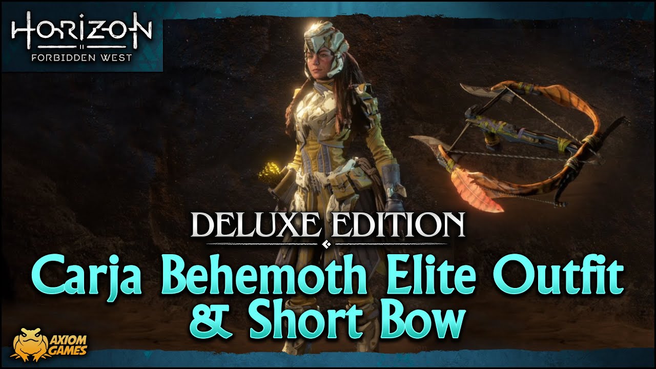 Horizon Forbidden West - Carja Behemoth Elite Outfit & Short Bow ...
