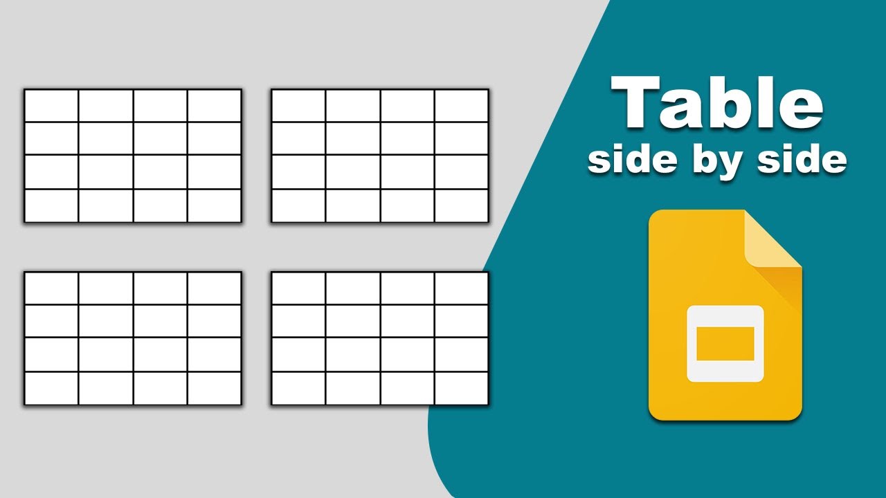 How To Insert Table Side By Side In Google Slides YouTube How To Insert Table Side By Side In Google Slides YouTube