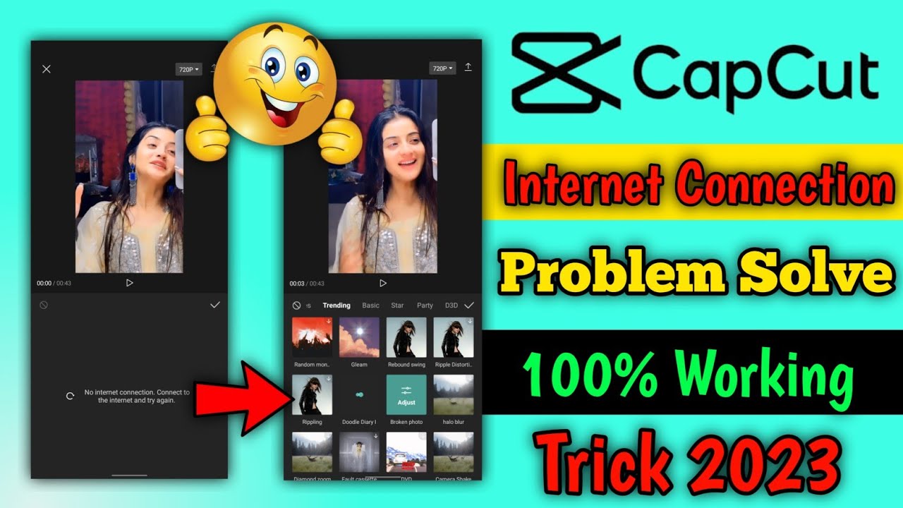 Capcut no internet connection problem fix | How to solve capcut no internet problem | Capcut ...